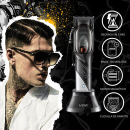 Maquina Para Cortar Cabello Pelo VGR V-002 Motor Magnético – VGR Mexico